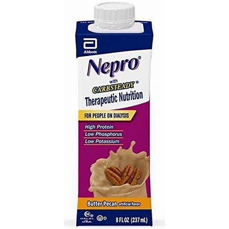 NePro Therapeutic Nutrition, Butter Pecan, 8 Ounce Carton, with Carb ...
