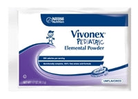 Vivonex Pediatric Elemental Powder, Unflavored 1.7 Ounce Individual Packet