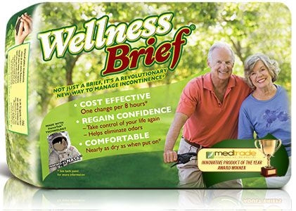 Wellness Original Brief, Adult Diaper, EXTRA LARGE, XL, 46" to 67" Wai