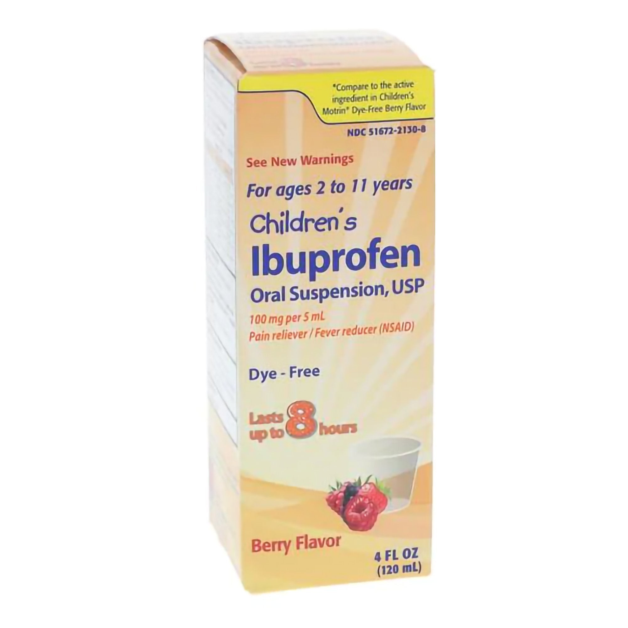 Children's Pain Relief 100 mg / 5 mL Strength Ibuprofen Oral Suspensio